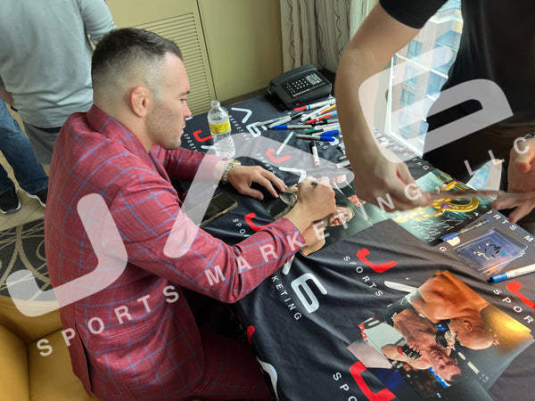 Colby Covington autographed signed 8x10 photo UFC JSA Witness Usman Ma ...